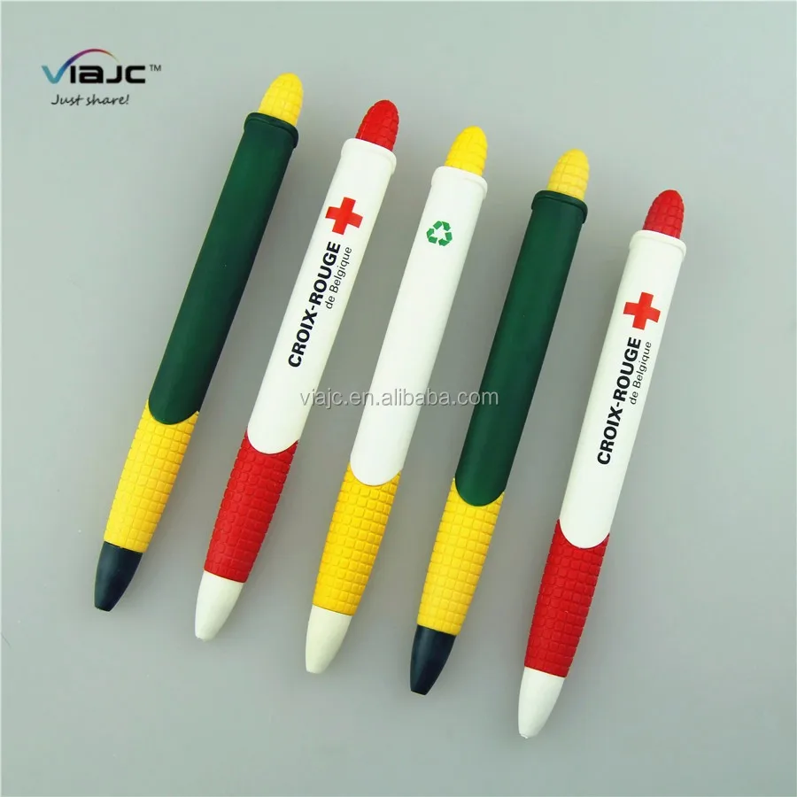 Nice Corn Shape Eco Friendly Pen Biodegradable Promotional Ball Pen ...