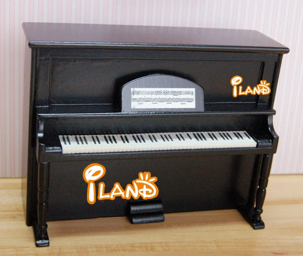 Dolls House Miniature Music Instrument Mini Piano With Stool Model ...