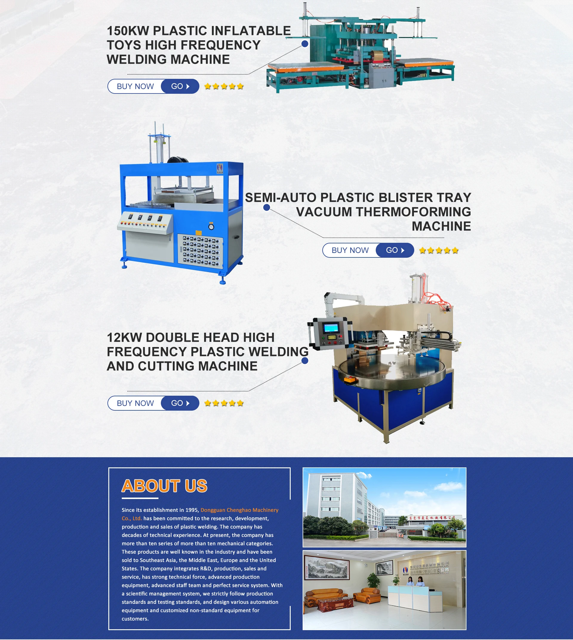 Dongguan Chenghao Machinery Co., Ltd. - High Frequency Machine Series ...