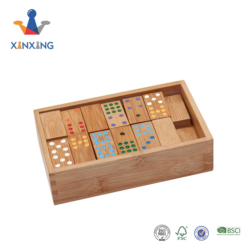 Mini Dominoes Set Double 6 Bamboo Board Game 28 Tokens - Buy Double 6 ...