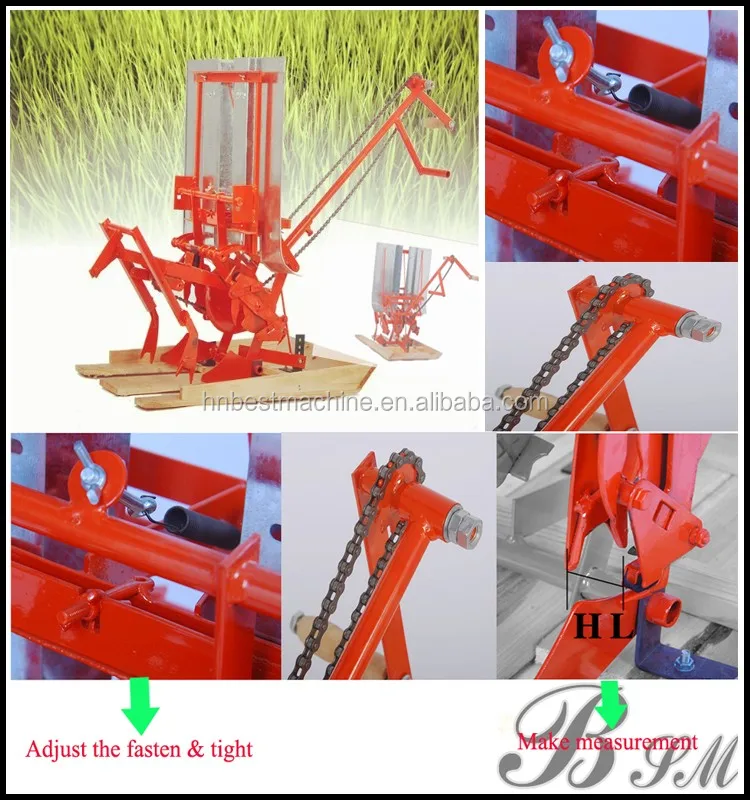 2 Rows Hand Operated Rice Transplanter/rice Planter/paddy Planting ...