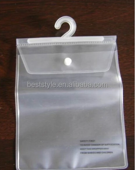 Clear Vinyl Hook Bag Snap Button Garment Bag - Buy Clear Vinyl Hook Bag ...