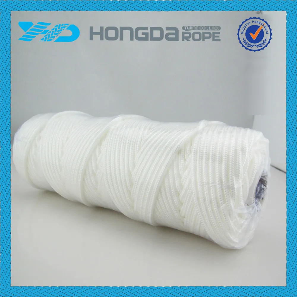 1/4" White Braided Nylon Rope Spool,16 Strand Braid Rope - Buy 6mm ...