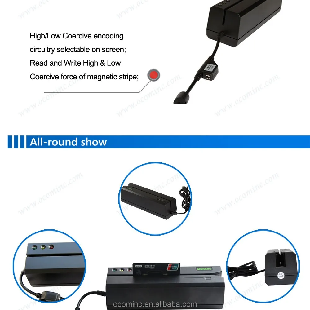 USB Track 1/2/3 Magnetic Stripe Card Reader Writer Machine Price