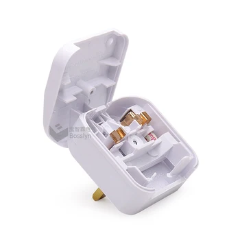Bs5733 Eu 2 Pin To Uk 3 Pin Plug Adapter Power Socket 5 Amp Fuse Travel ...
