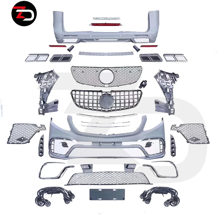 Plastic Material Car Body Kit Zd Style Gt Front Grill Bumpers For Vito ...