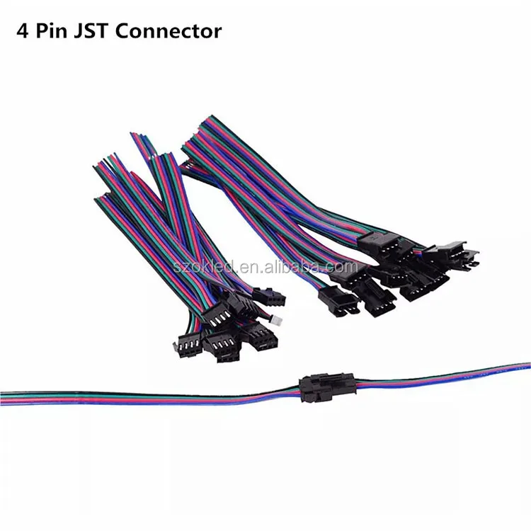 JST SM 3 Pins Connector for WS2812B RGB LED Strip Lights