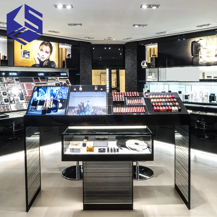 Fancy Make up Store Design - Customized Cosmetic Display Stands