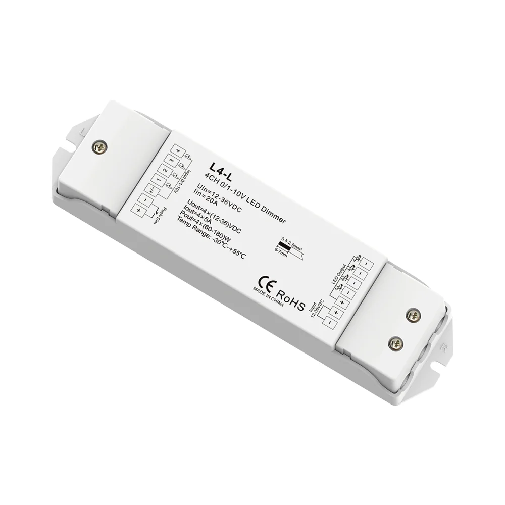 Skydance L4-l Led Dimming Driver Led Controller 1-10v Knx Dimmer 0-10v ...