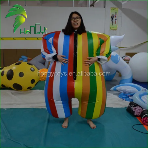 Funny Hongyi Unique Design Inflatable Double Pvc Layer Suit ...
