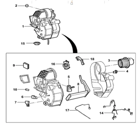 Genuine Evaporator Box Core For Ford Transit V348 7c19 19850 Aa - Buy ...