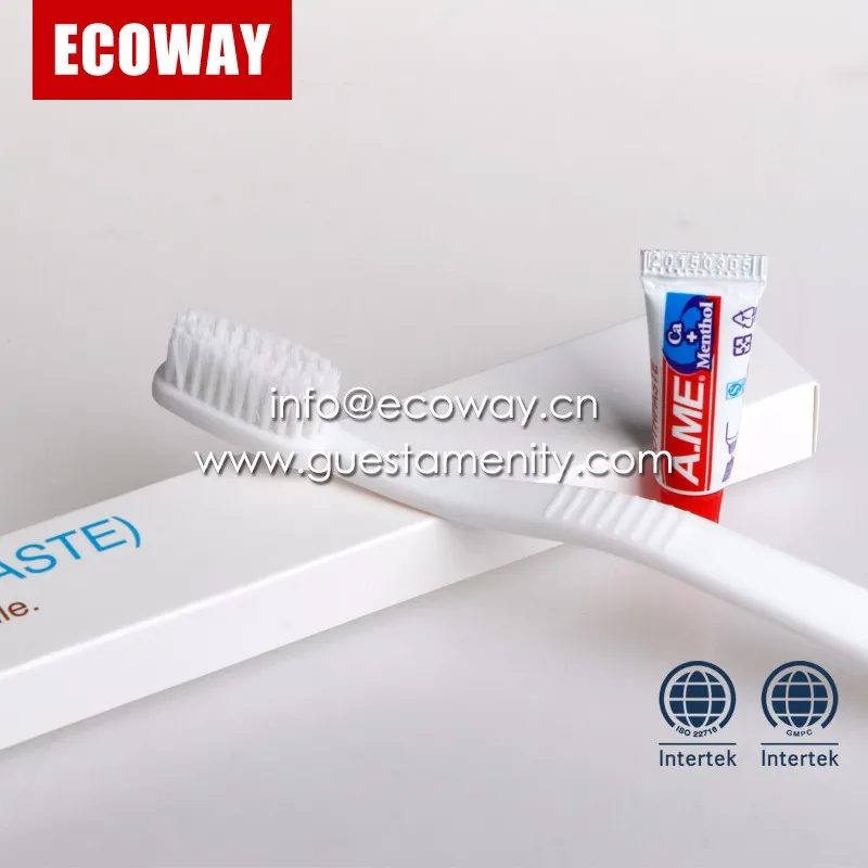 Wholesale Mini Hotel Toothpaste and White Toothbrush Kit