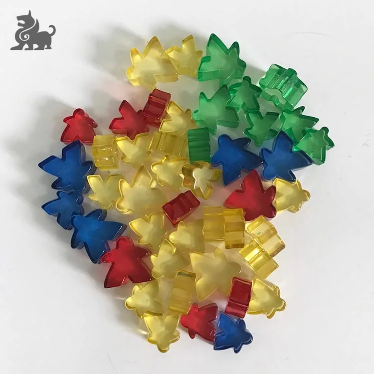 Custom Plastic Game Tokens Meeples for Board Game| Alibaba.com