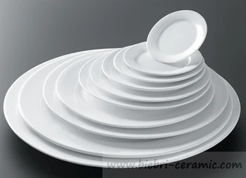 Hotel And Restaurant High Quality Porcelain Round Flat Dinner Plates ...