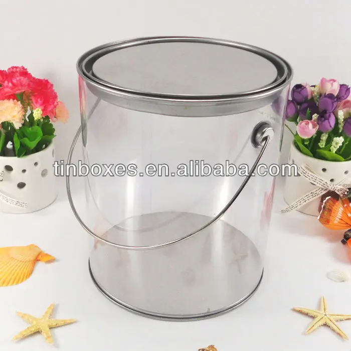 Arch Handle Plastic Tin Pvc Tin Bucket - Buy Pvc Tin Bucket,Tin Pvc Tin ...