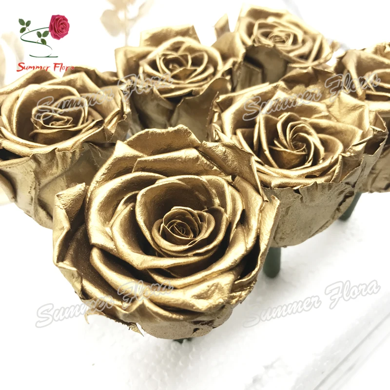 2017 New Arrive Soft Preserved Rose Petals Gold Rose Wholesale ...