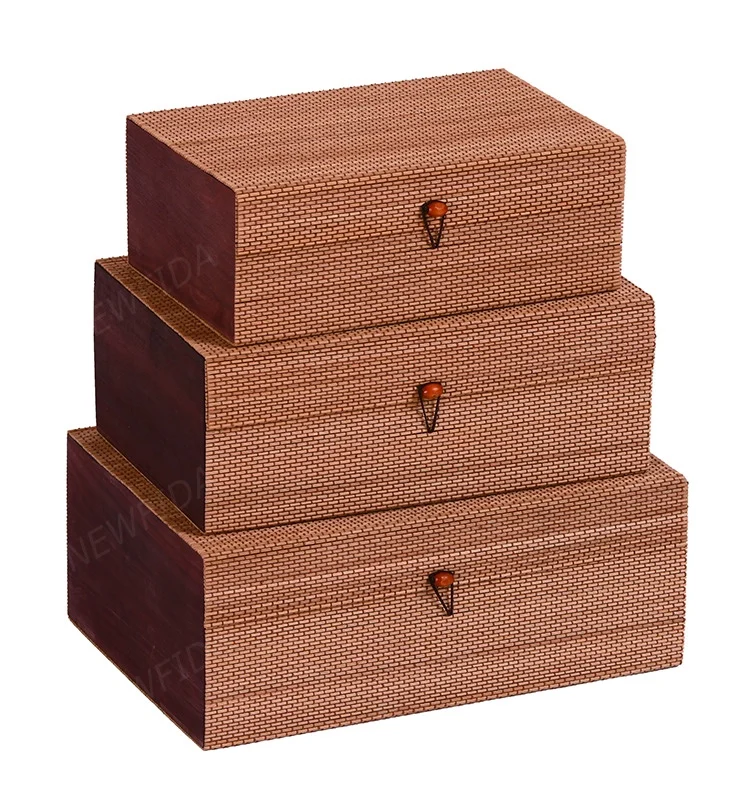 Eco-friendly Graceful Set Of 3 Bamboo Food Packaging Box - Buy Food ...
