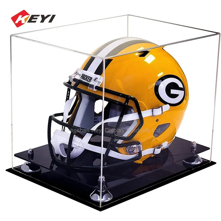 Custom Size Clear Acrylic Football Helmet Case / Baseball Helmet Box ...