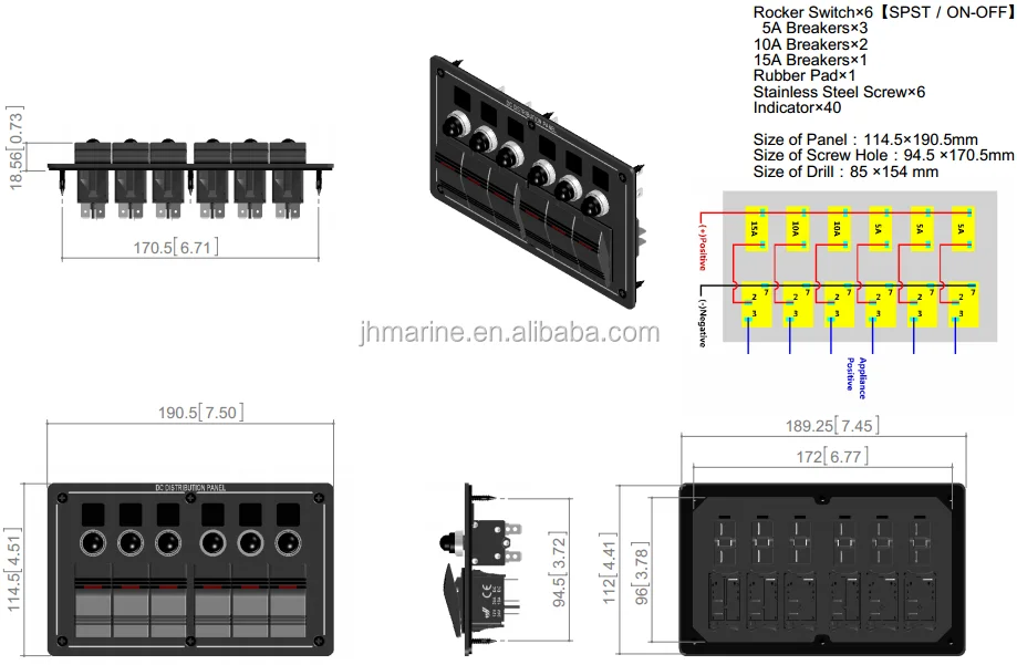 Marine Dc Distribution Panels - Buy Marine Instrument Panel ...