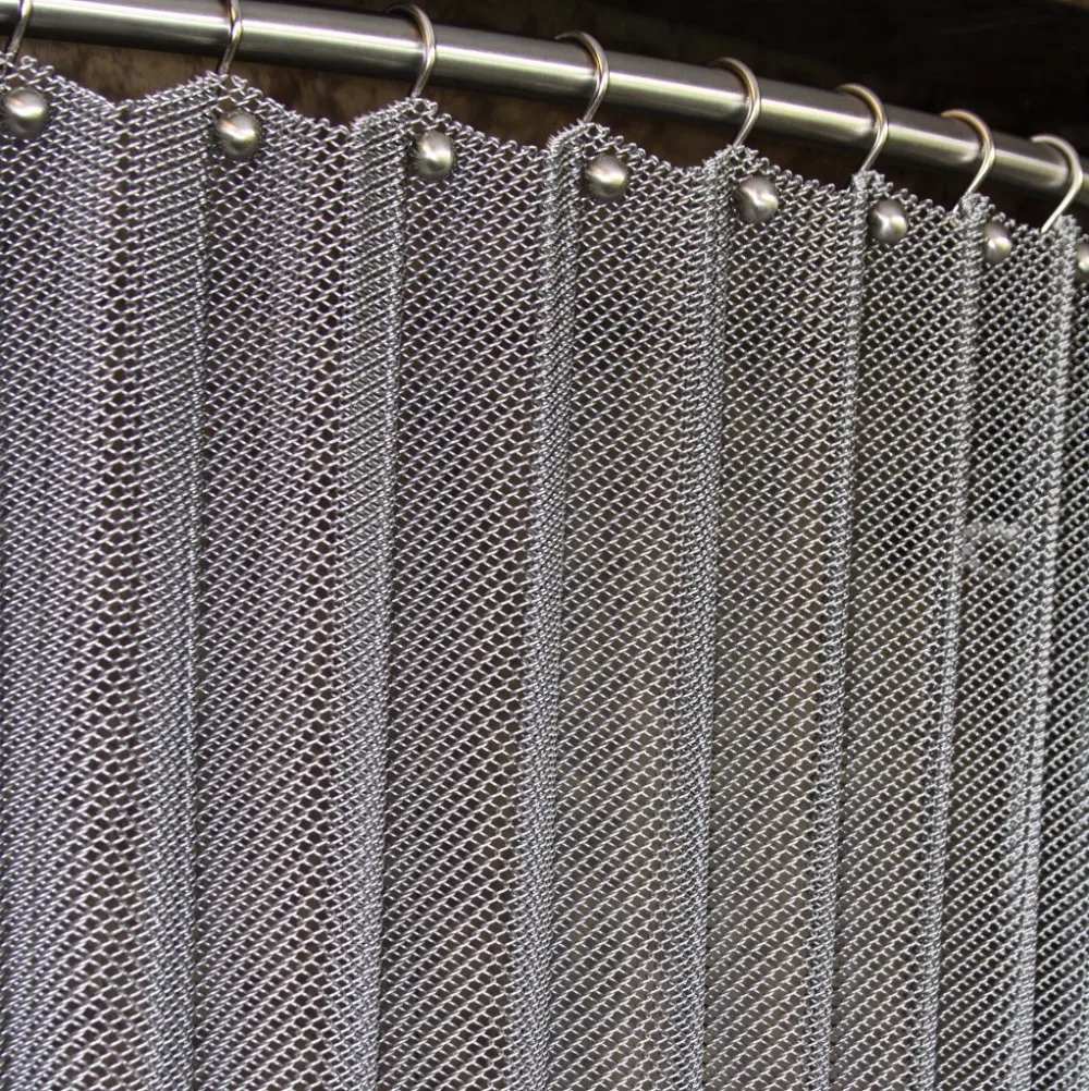 Architectural Cladding Metal Woven Mesh Coil Drapery - Buy Metal Woven ...