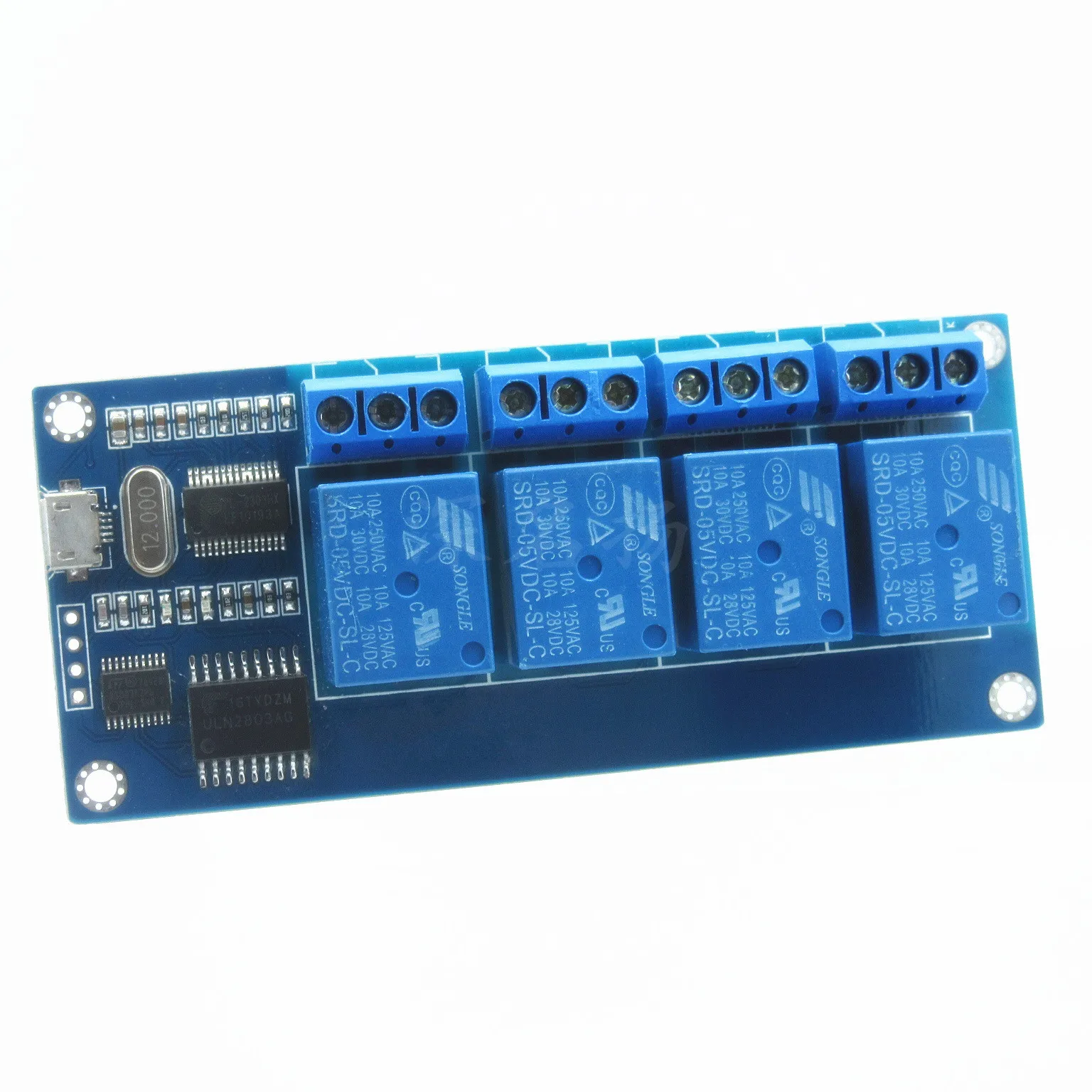 Usb Dry Contact Relay Module 5v 4 Channel Relay Module 12v - Buy 4 ...