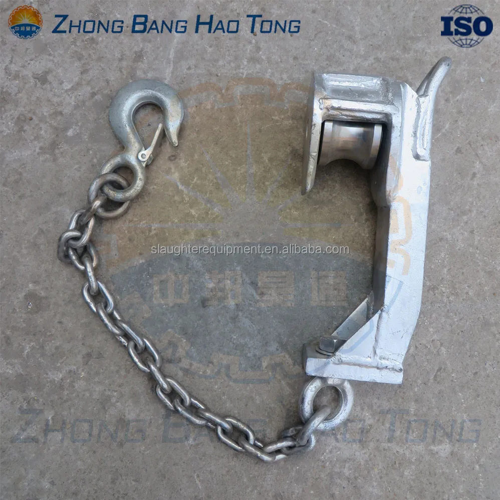 Cattle Bleeding Chain Hook For Cattle Slaughterhouse Cow Bleeding Line ...