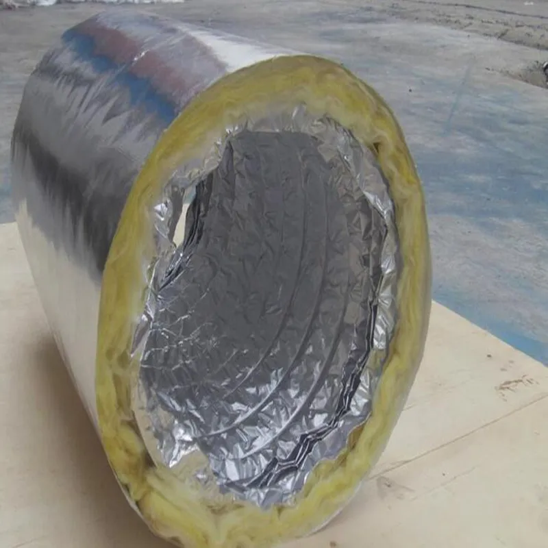 Hvac System Air Conditioning Flexible Glass Wool Duct Aluminium ...