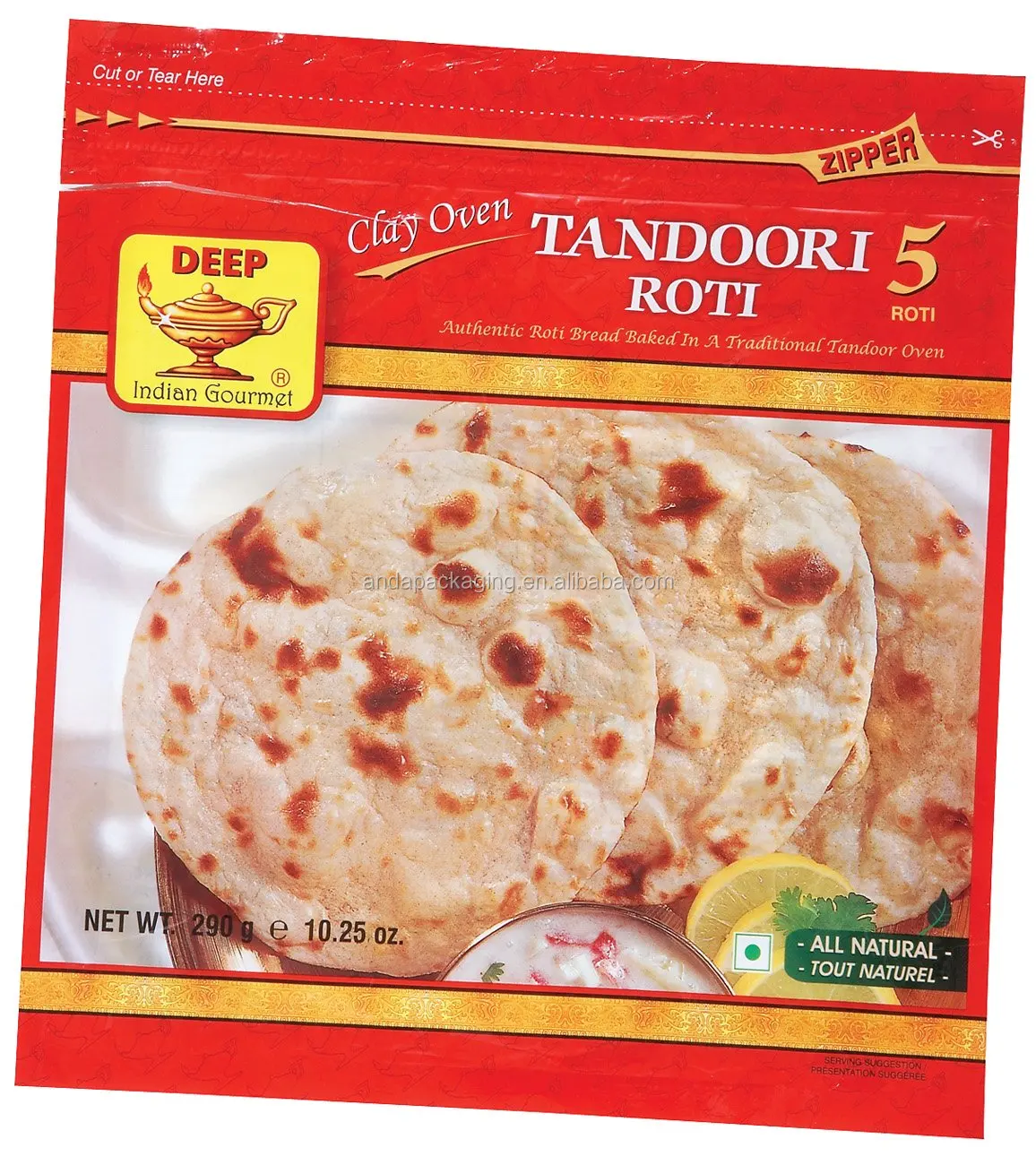 Arabic Bread Packaging - Heat Seal & Handle Bakery Bag