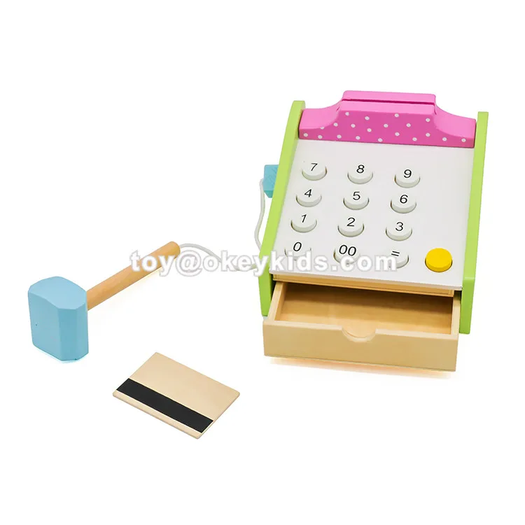 New Design Children Preschool Wooden Toy Credit Card Machine W10a059 ...