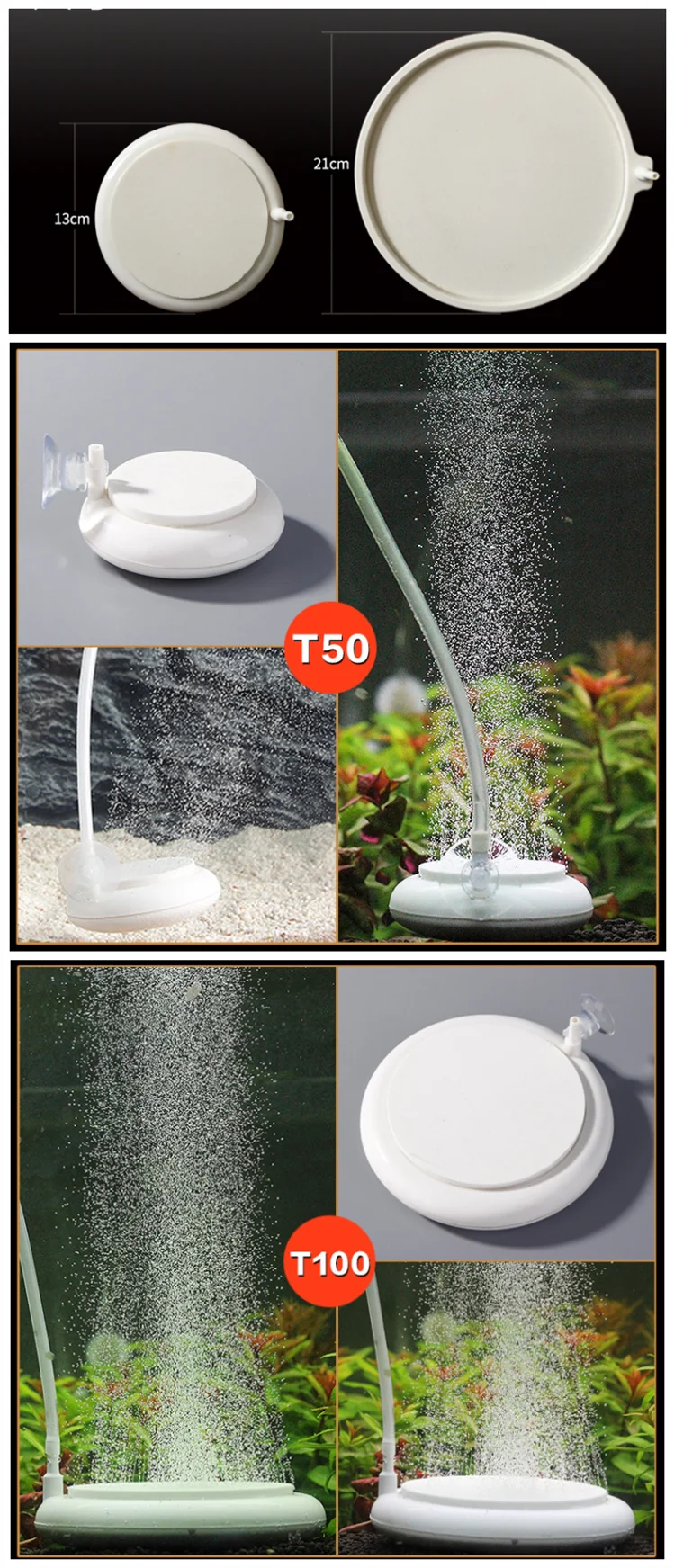 Wholesale Ozone Diffuser White Color Aquaculture Aquarium Air Stone