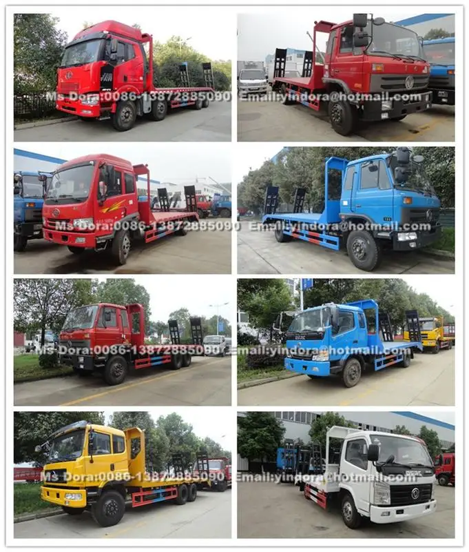 Sinotruk Howo Self Loading Excavator Transport Low Bed Truck 6 Wheeler ...