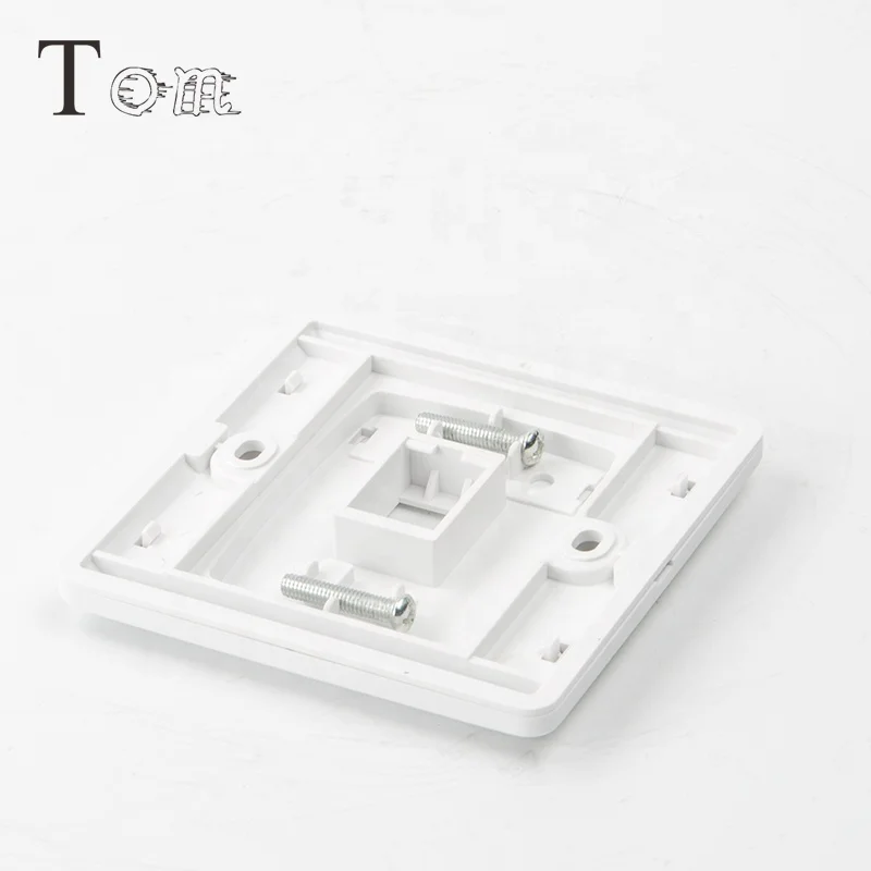 Tom-mb-19-01 86*86mm Telecom Communication Face Plate 3m Style 1 Port ...
