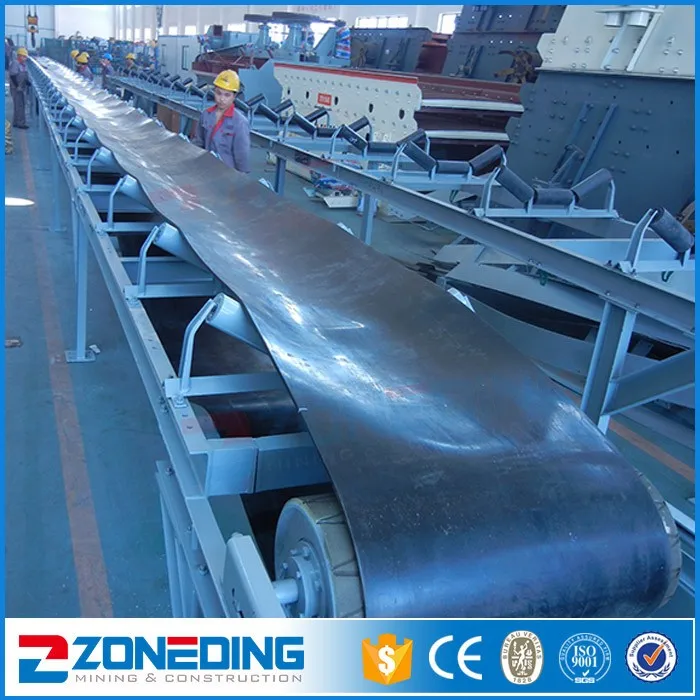 Portable Gravel Rubber Belt Conveyor Conveying Equipment For Sand ...