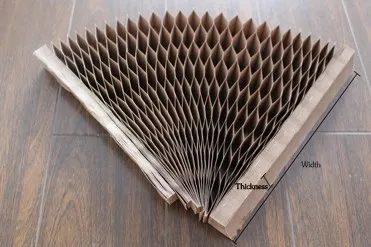 Corrugated Honeycomb Paper Infill Door Core - Buy Honeycomb Infill ...