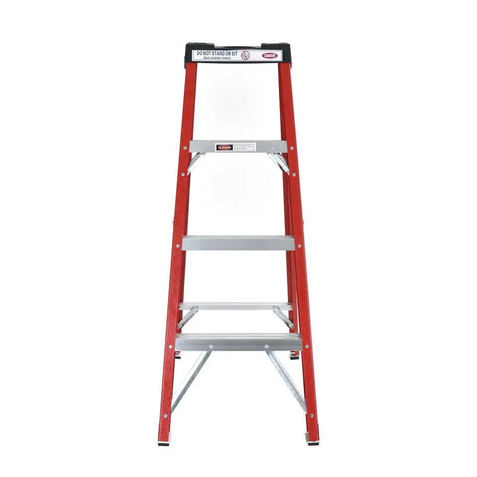 4 Step Portable Fiberglass Platform Ladder - Buy 4 Step Ladder ...