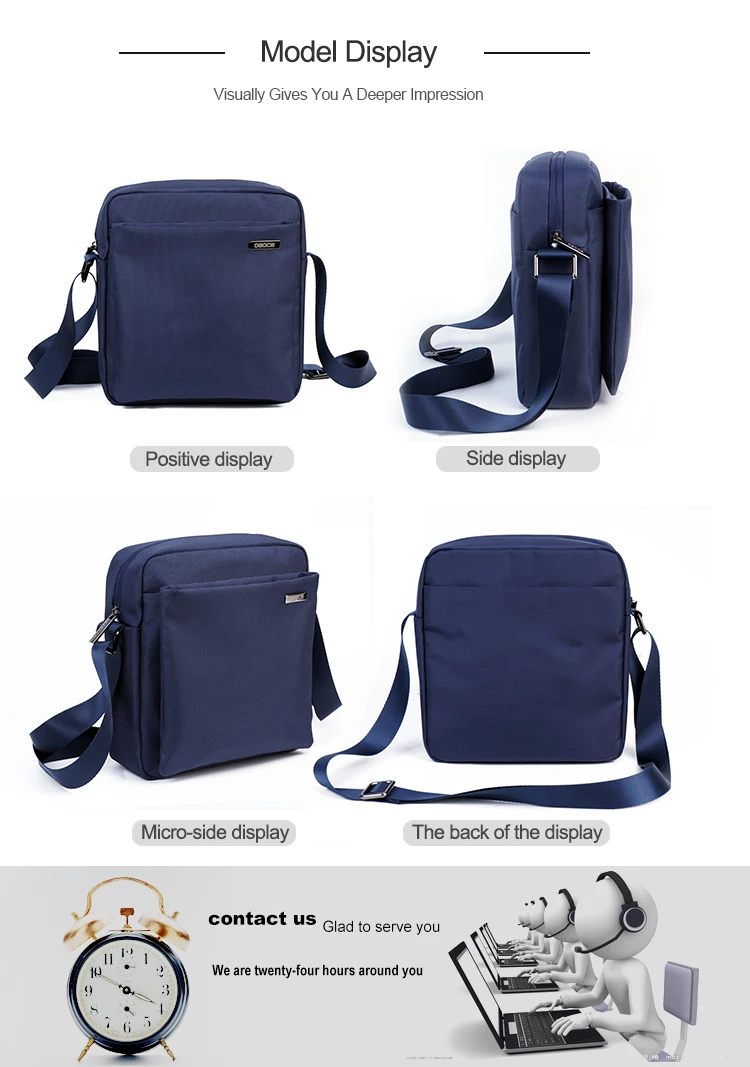 Best Selling Simple Unisex Lightweight Durable Black Shoulder Messenger ...