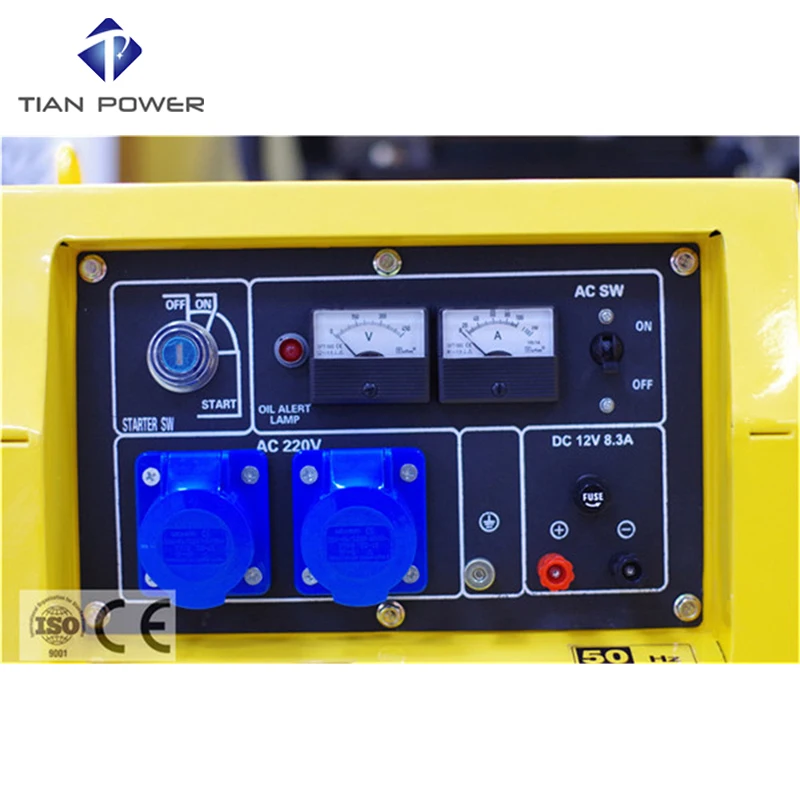 OEM Factory 5KW Silent Diesel Generator Spare Parts Control Panel