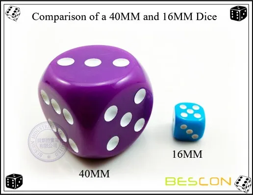 Giant Colored Plastic Dice 40mm In Round Style - Buy Giant Dice,Jumbo ...