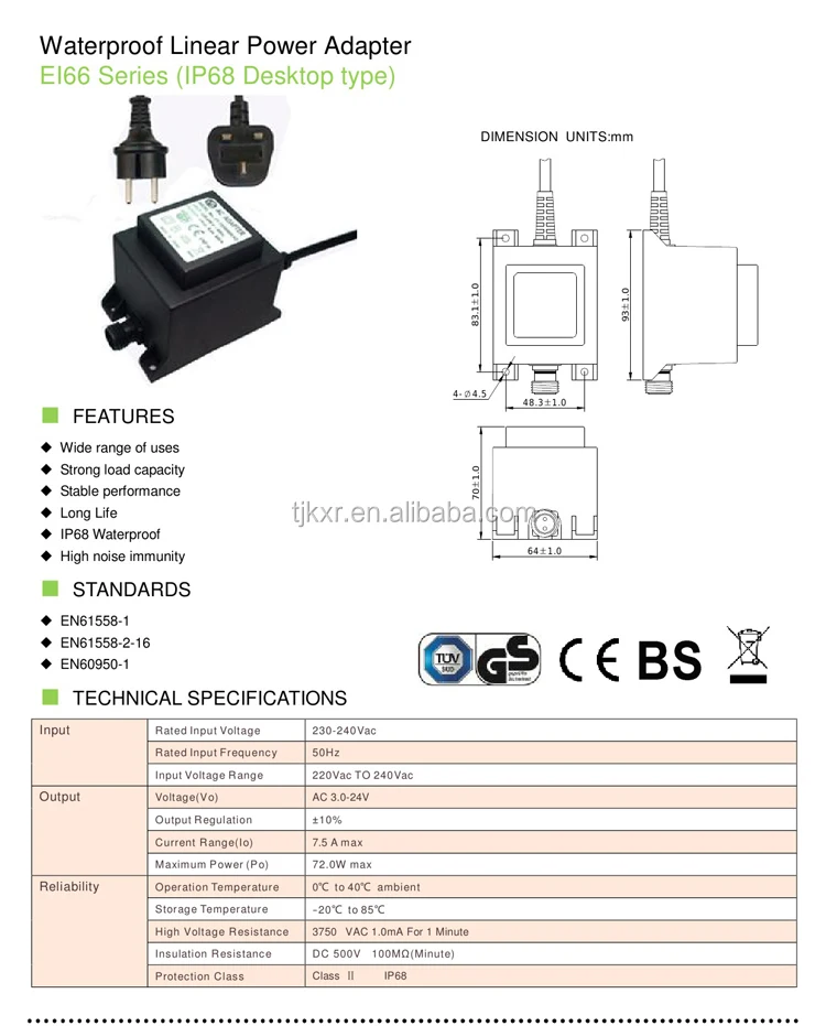 Ce Rohs 230v 12v Lighting Transformer Ip44 Ip65 Ip67,35watt Outdoor ...