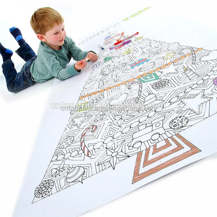 Wholesale Custom Design Jumbo Giant Size Coloring Poster For Kids ...