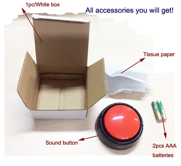 Talking Button With Custom Message/custom Sound Button For Gift/custom ...