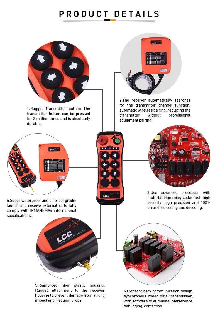 Q800 AC/DC 24V 48V Telecrane Construction Machinery Parts