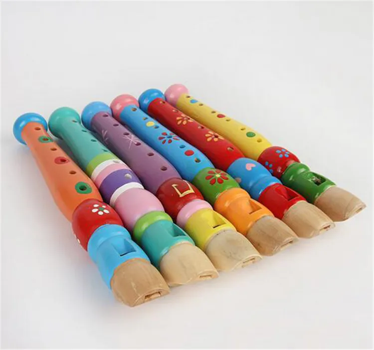 Colorful Kids Musical Instrument Toys Wood Toy Flute - Buy Wooden Flute ...