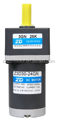 Zd Dc Gear Motor (70mm),Z3d30-24gn / 3gn 25k,24vdc Motor,Electric Motor ...