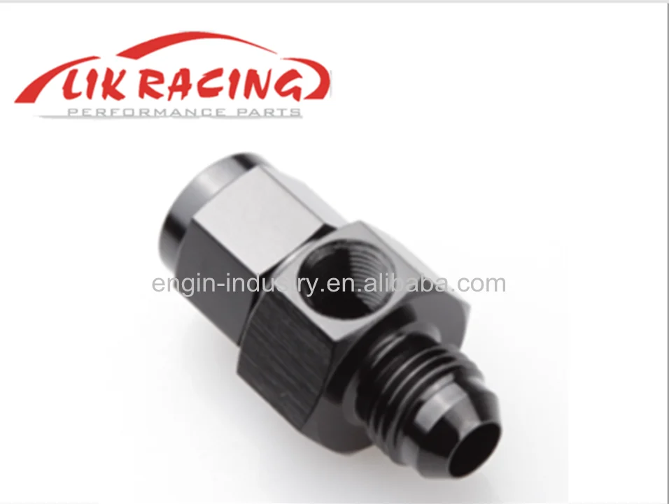 6an An6 Male To -6an Female With 1/8" Npt Gauge Port Adapter Fuel - Buy ...