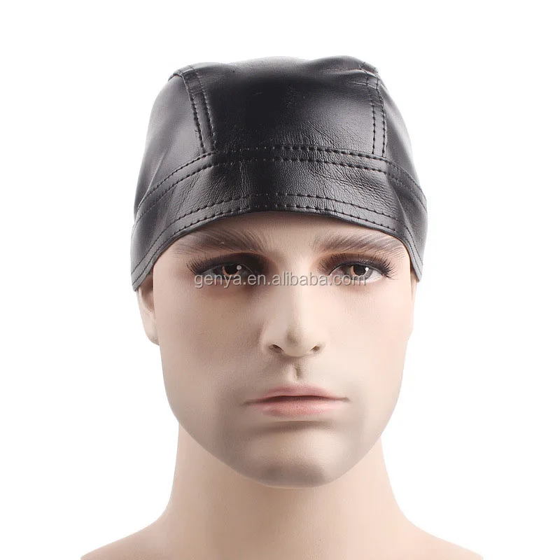 Genya Leather Sports Headwraps Hip Hop Pirate Hats Durag Cap Short Tail ...