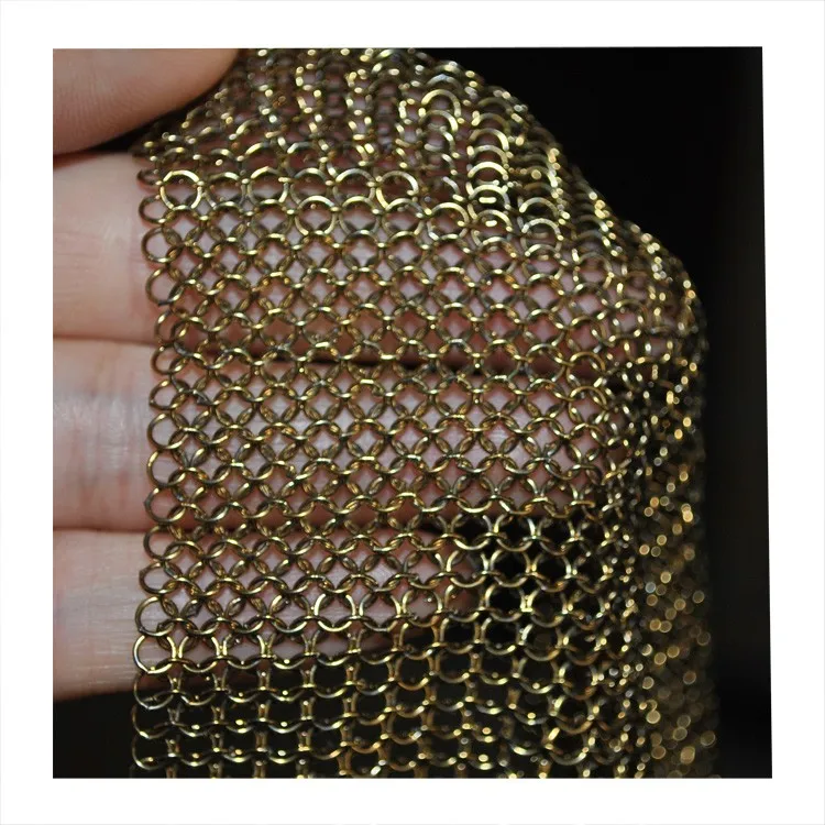 3.81mm Ring Diameter Stainless Steel Chainmail Sheet