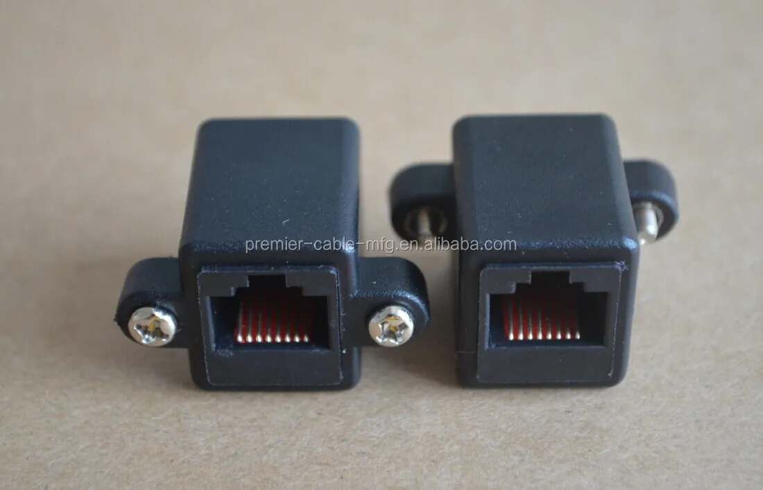 Rj11 Rj12 Rj45 Female-female Feedthru D Series Panel Mount Connector ...