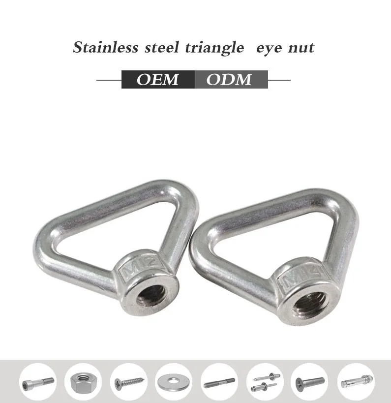 Din582 304 Stainless Steel Triangle Lifting Eye Nut - Buy Lifting Eye ...