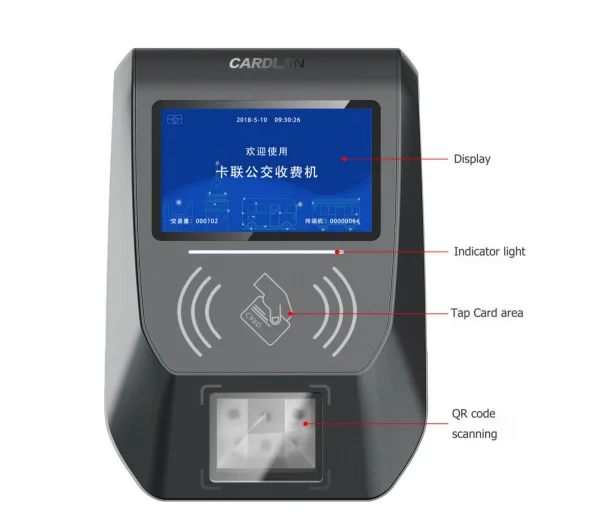 Bus Transport Card Reader Pos Card Validator With Barcode Scanner ...